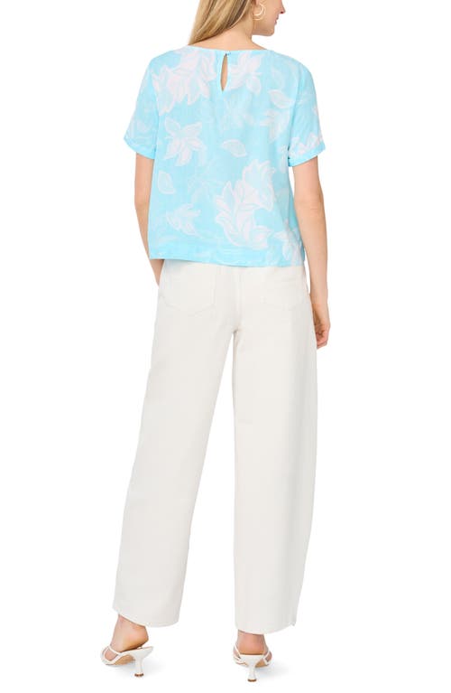VINCE CAMUTO Vince Camuto Floral Print Boxy Top